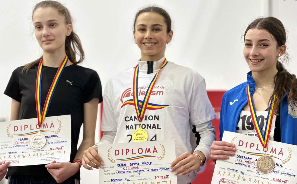 Arădeanca Denise Nicole Bejan rămâne regina pentathlonului românesc, la ...