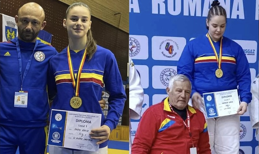 Amelia Paven și Daria Tudorache sunt campioane naționale la judo, Mercea și Duma au urcat și ele ...