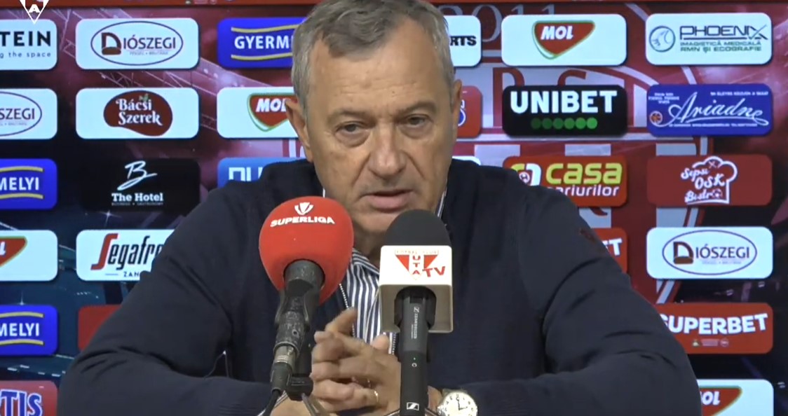 Rednic a remarcat că jucătorii săi au lipsit în prima repriză de la ...