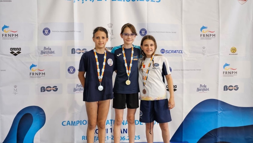 Înotători de argint la „naționalele” pentru copii 10 ani, CSȘ Gloria ...