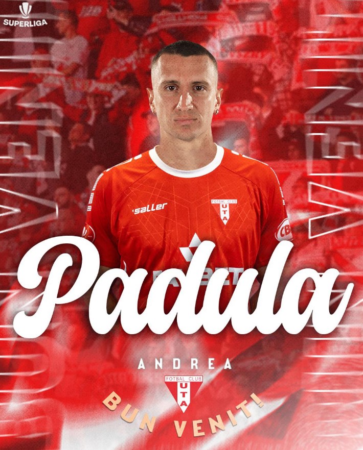 UTA l-a transferat pe italianul Andrea Padula, fundașul stânga a fost ...